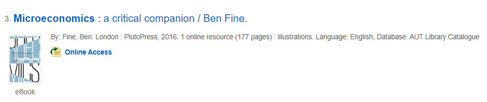 AUT Library - Find ebooks